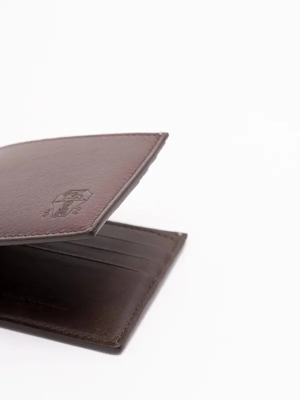 Brunello Cucinelli Brushed Leather Wallet - Multicolor