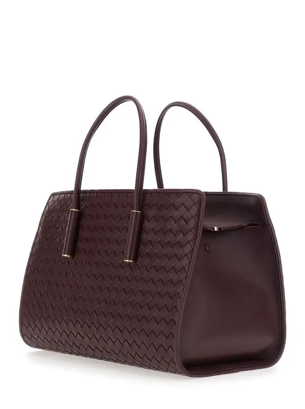 Bottega Veneta Intrecciato Leather Shoulder Bag - Multicolor