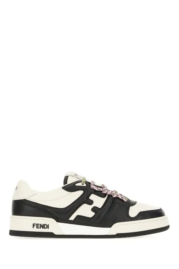 Fendi Leather Lace-up Sneakers