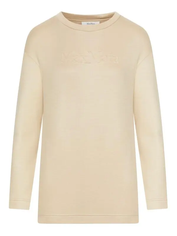 Max Mara Crewneck Cotton Sweatshirt - Multicolor