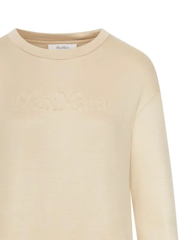 Max Mara Crewneck Cotton Sweatshirt - Multicolor