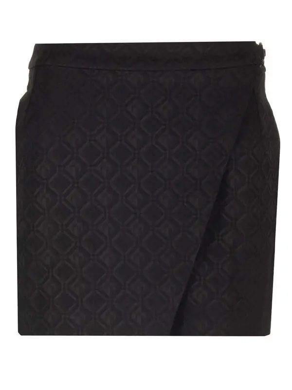 MARINE SERRE Moon Diamant Mini Skirt - Black