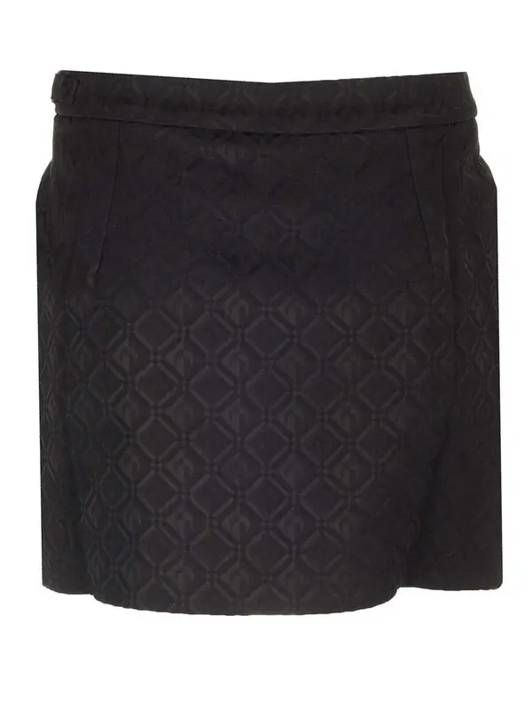 MARINE SERRE Moon Diamant Mini Skirt - Black