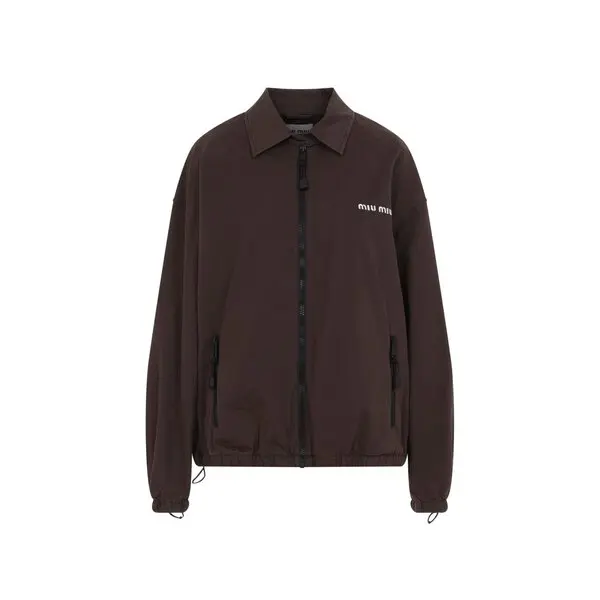Miu Miu Cotton Blouson - Brown