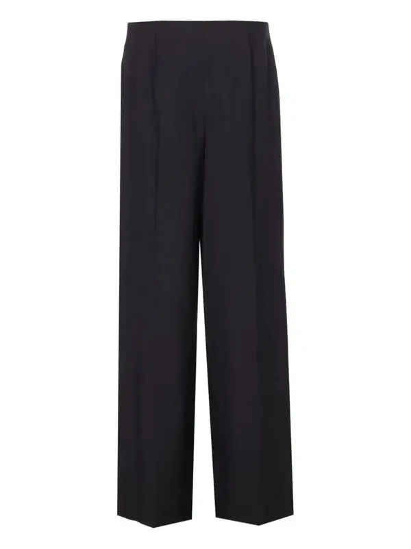 Fendi Wool Blend Tailored Trousers - Black