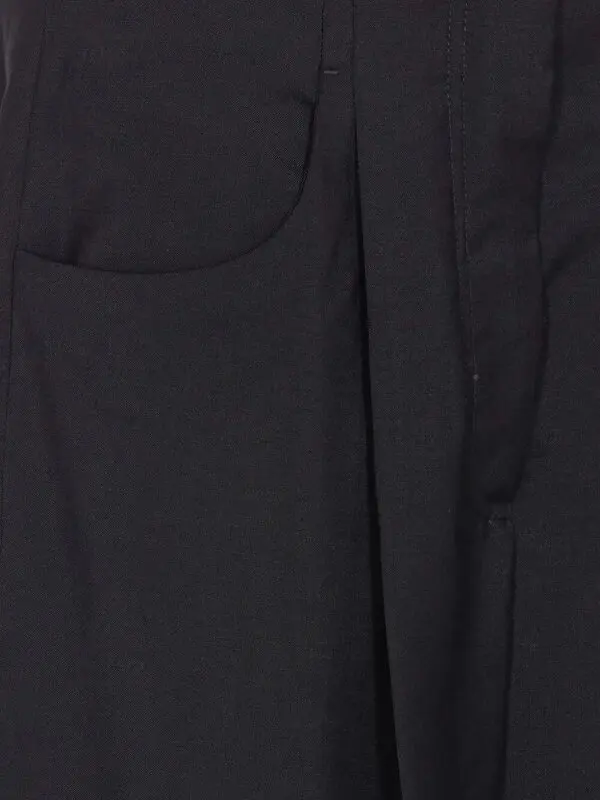 Fendi Wool Blend Tailored Trousers - Black