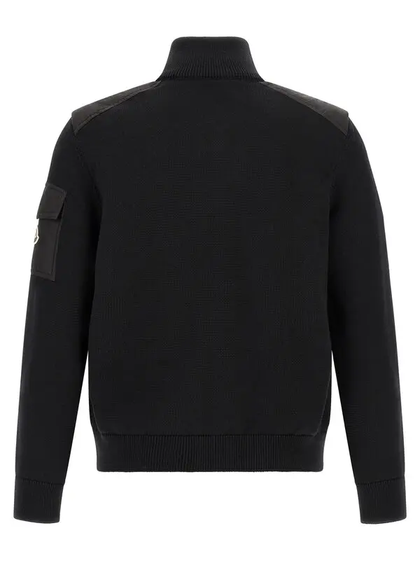 Moncler The 'padded Wool Zip-up' Cardigan