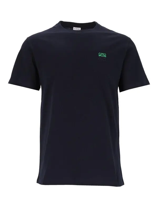 Loewe Regular Fit Cotton T-shirt - Blue