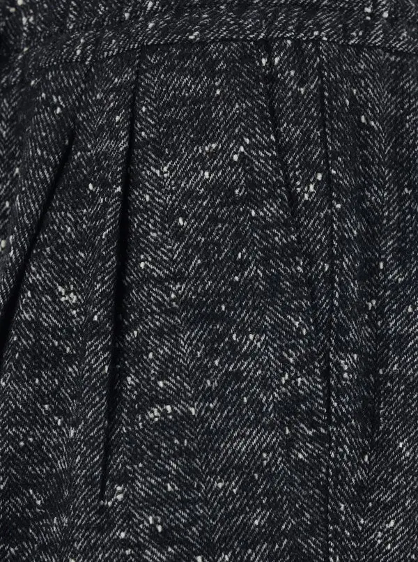 Dolce & Gabbana Dark Grey Trousers With Elasticated Waist With Drawstring In Wool Blend