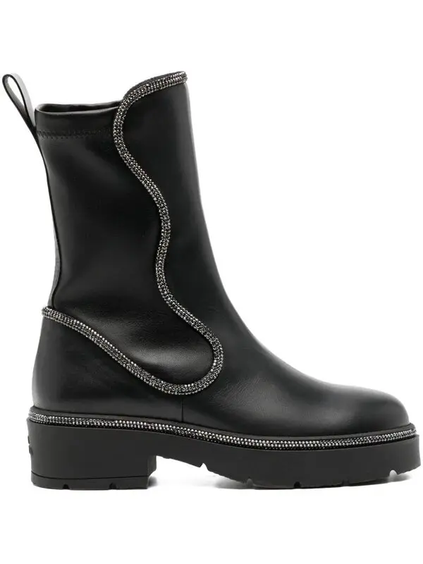 Rene Caovilla Leather Bootie