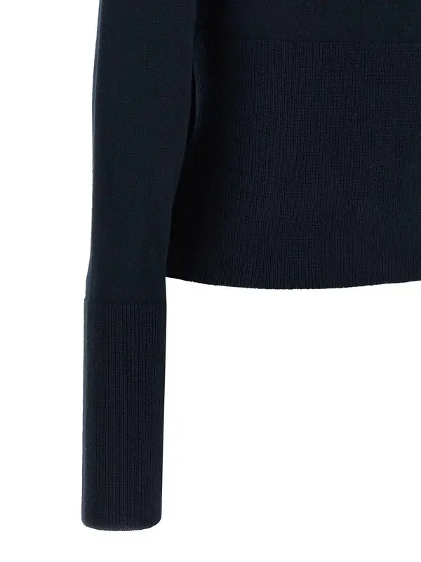 Chloé Wool Collared Cardigan - Blue