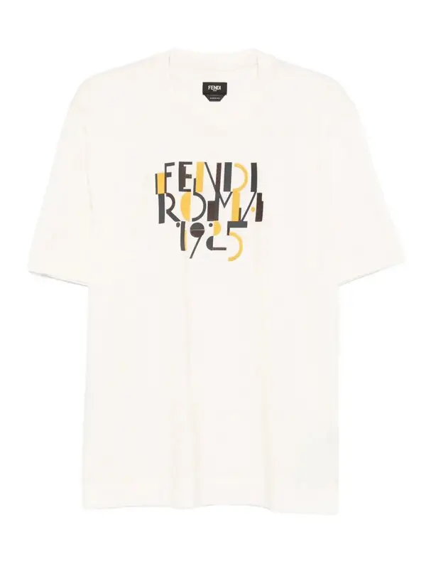 Fendi Roma 1925 Print Cotton T-shirt