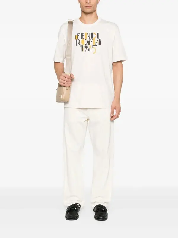 Fendi Roma 1925 Print Cotton T-shirt