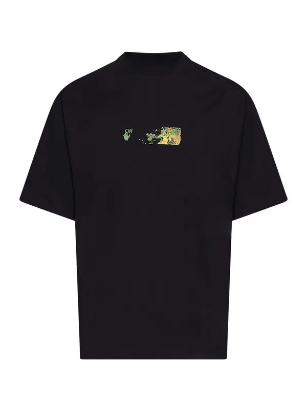 Off-White Black Cotton Jersey Spices Arrow Skate T-shirt - Multicolor