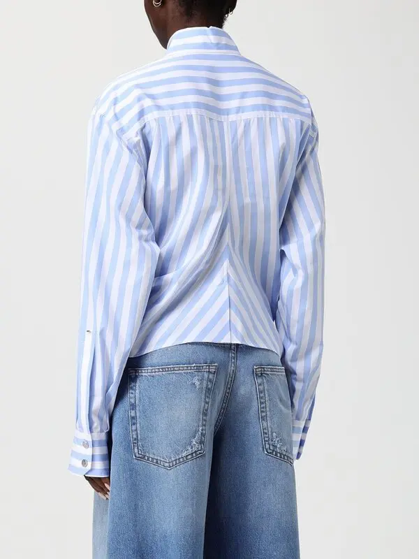 Max Mara Cut-out Striped Shirt - Multicolor