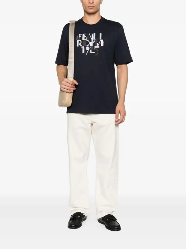 Fendi Roma 1925 Print Cotton T-shirt