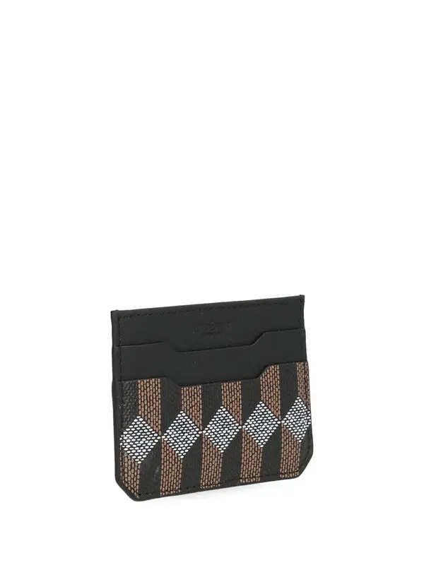 AU DEPART Printed Leather Card Holder