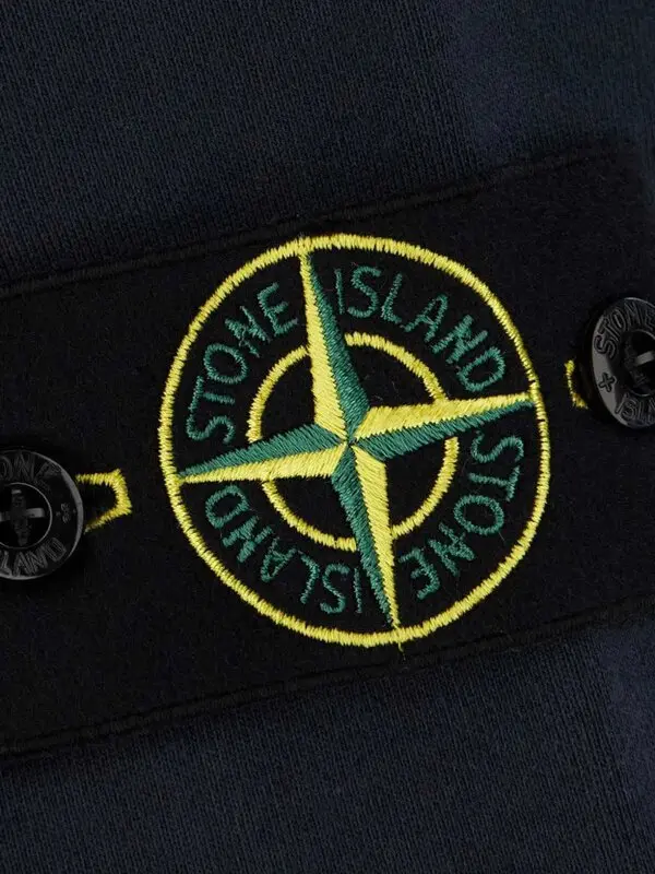 Stone Island Compass Logo Crew-neck Sweatshirt - Blue