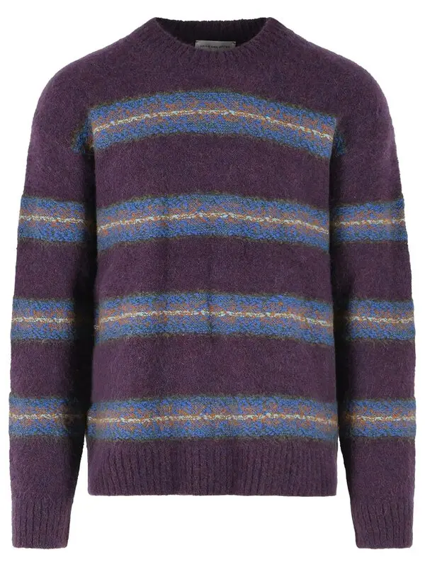 Dries Van Noten Striped Alpaca Blend Pullover - Multicolor