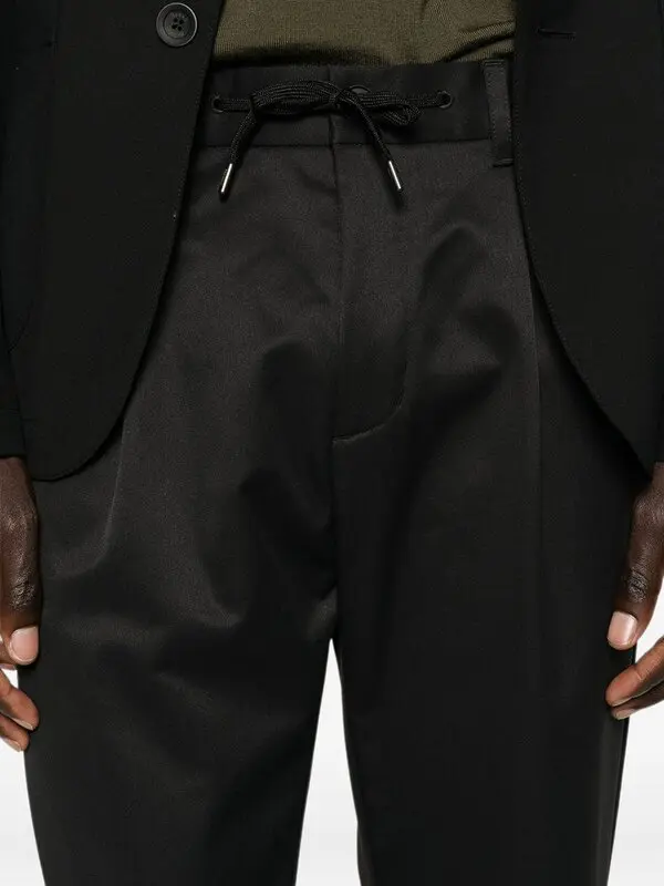 Herno Drawstring-waistband Tapered Leg Trousers