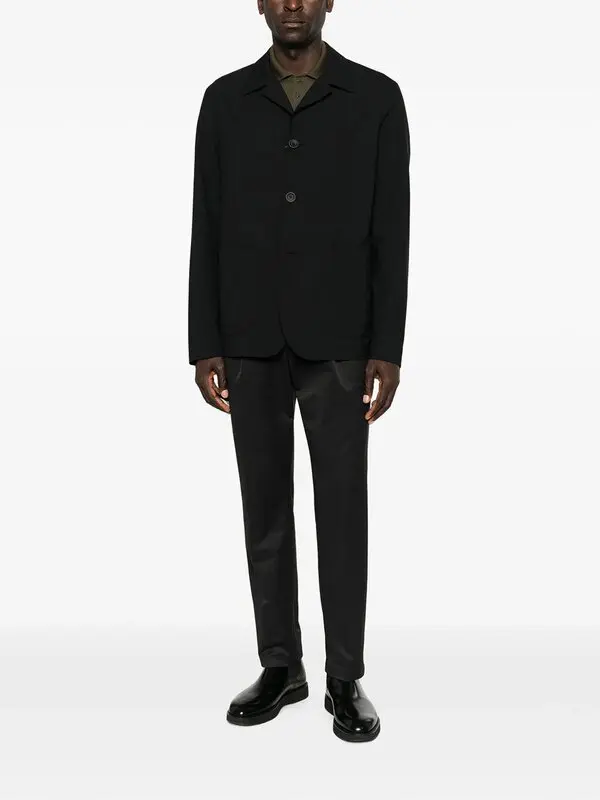 Herno Drawstring-waistband Tapered Leg Trousers - Black