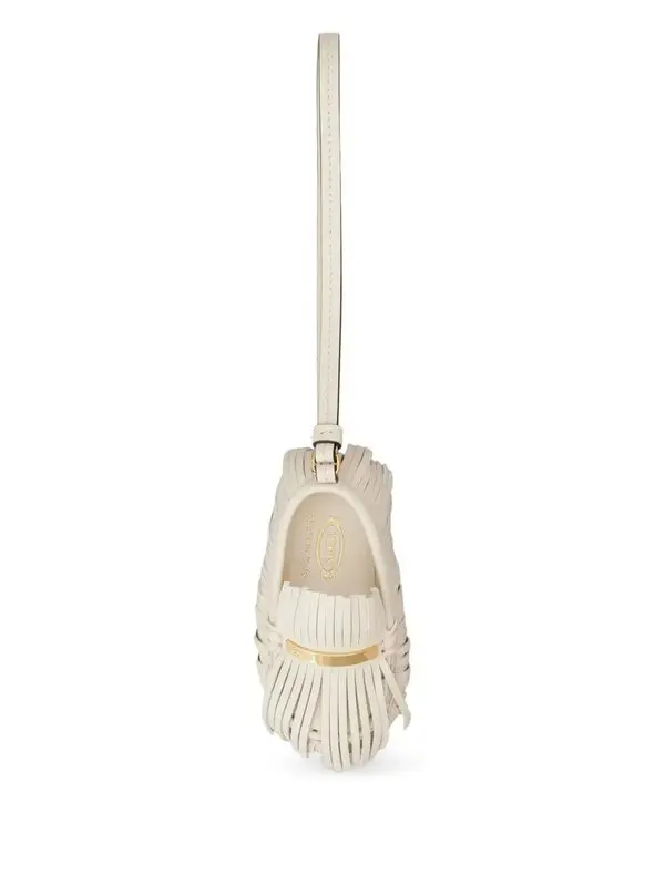 TOD'S Charm Gommino In Pelle - White