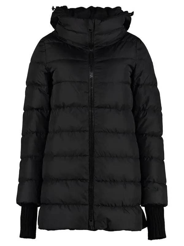 Herno Hooded Zip-up Padded Jacket - Black