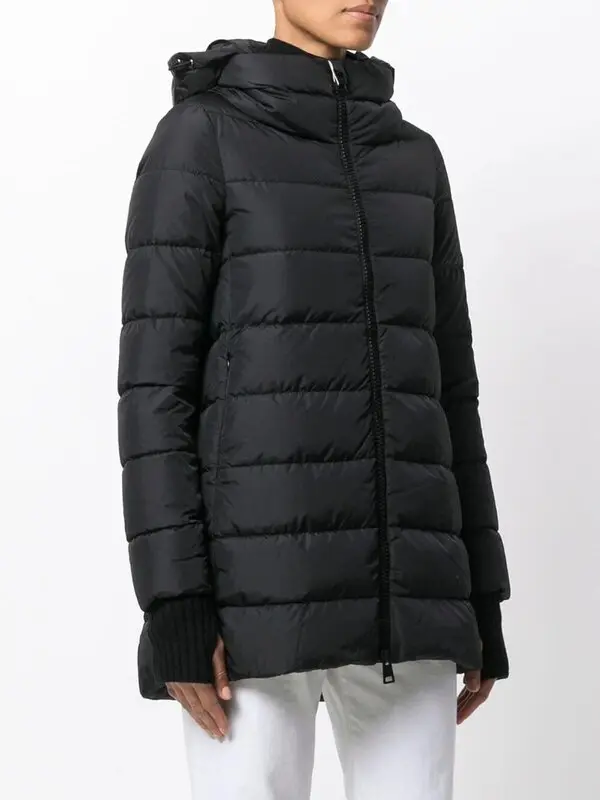 Herno Hooded Zip-up Padded Jacket - Black