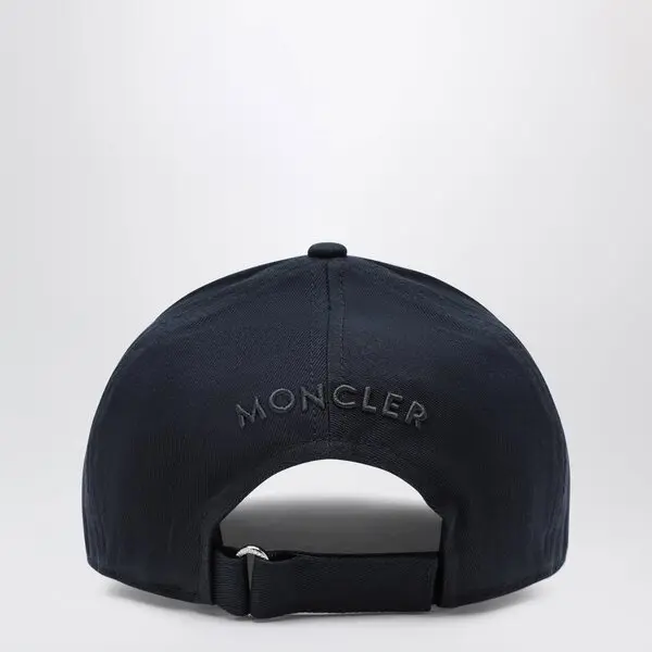 Moncler Baseball Cap With Front Patch In Cotton