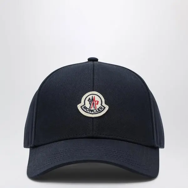 Moncler Cotton Baseball Cap - Blue