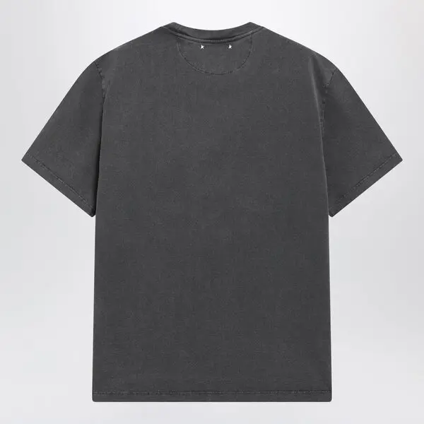 GOLDEN GOOSE Anthracite Grey Vintage-effect T-shirt - Gray