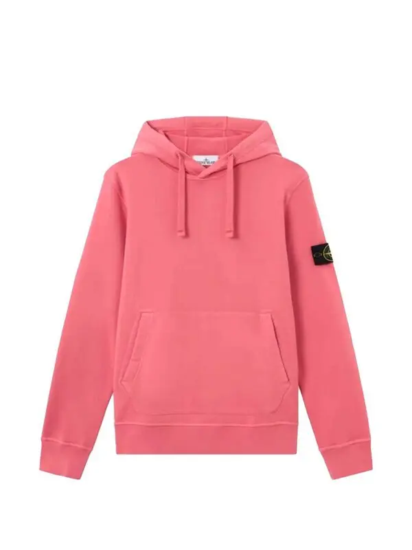 Stone Island Logo-patch Hoodie - Red