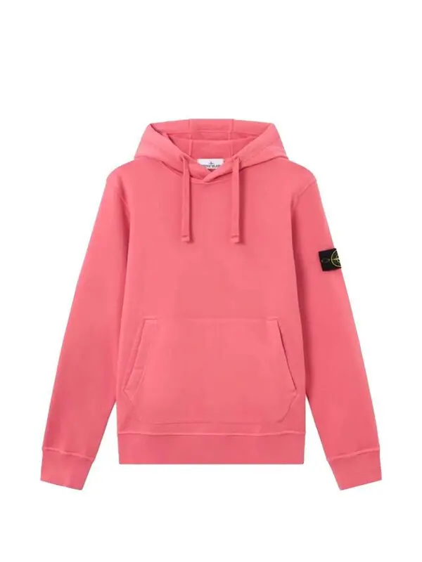 Stone Island Logo-patch Hoodie - Red
