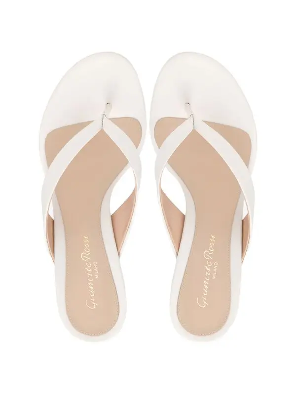 GIANVITO ROSSI Sofia Thong 70 Leather Sandals