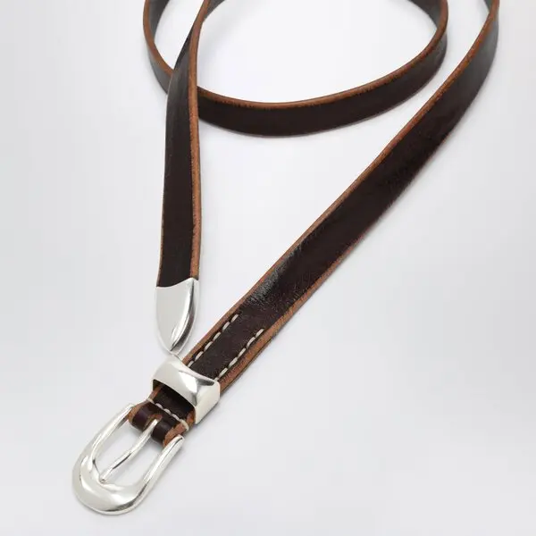 Our Legacy Olega Belt In Calfskin Leather - Brown