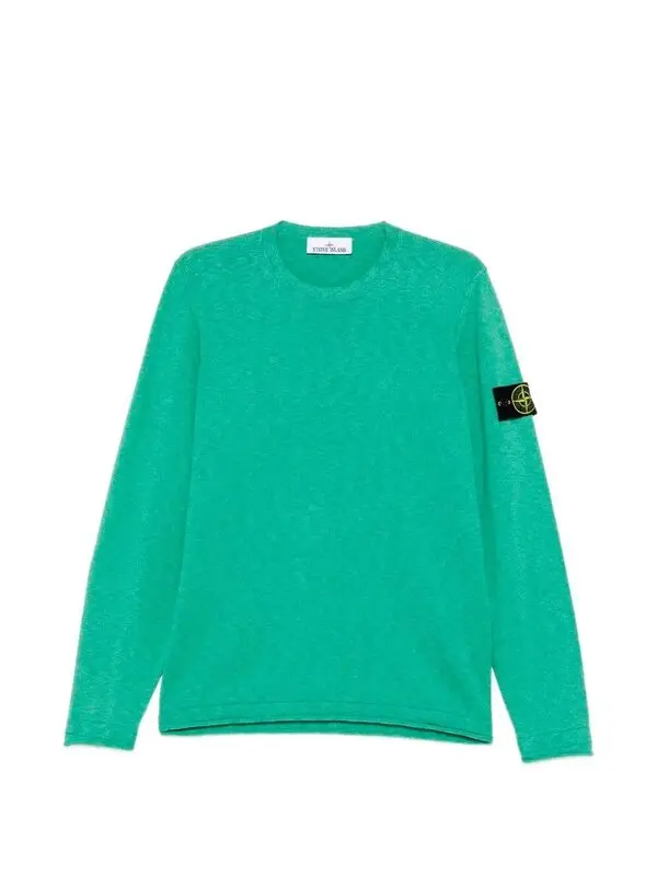 Stone Island Stocking Stitch Organic Cotton Nylon Crewneck - Multicolor