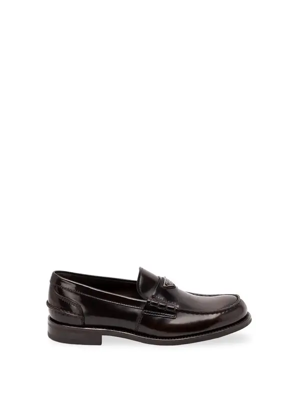 Prada Brushed Leather Loafers - Multicolor