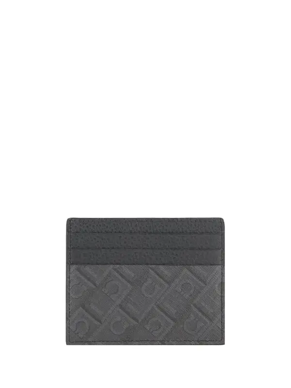 FERRAGAMO Leather Cardholder - Gray