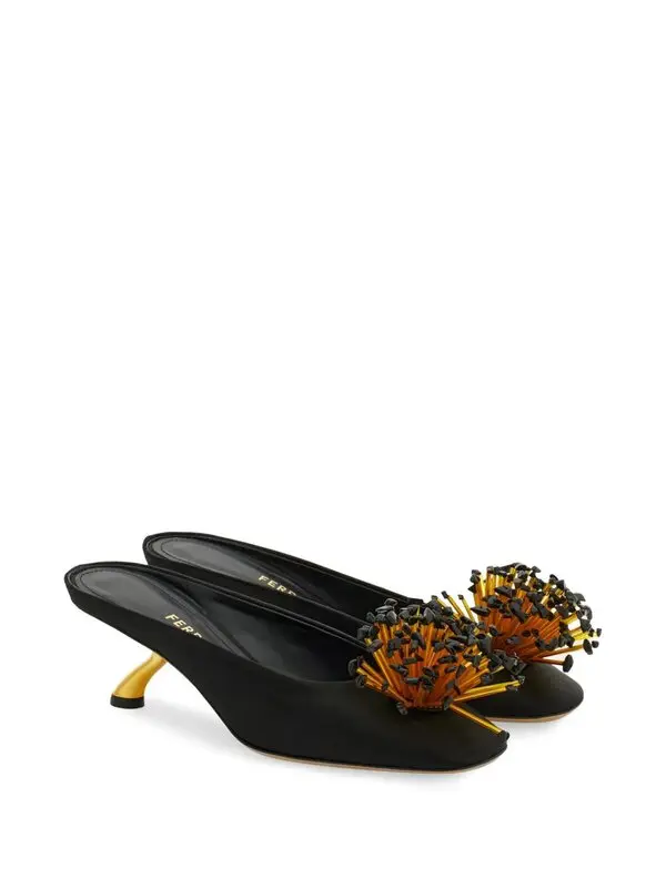 FERRAGAMO Safi S-shaped Heel Mule