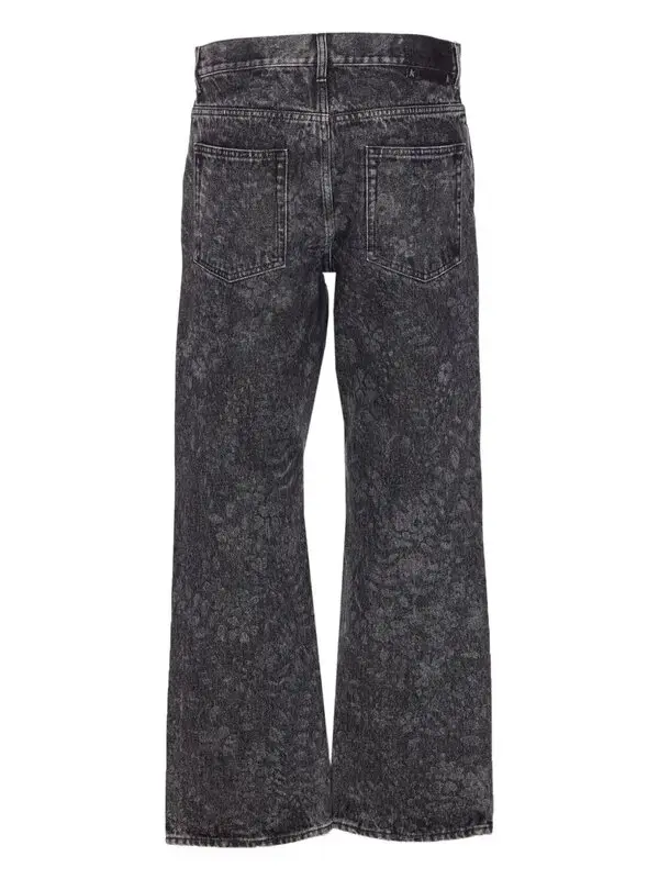 GOLDEN GOOSE Journey` Skate Jeans `all Over Laser Flowers - Multicolor
