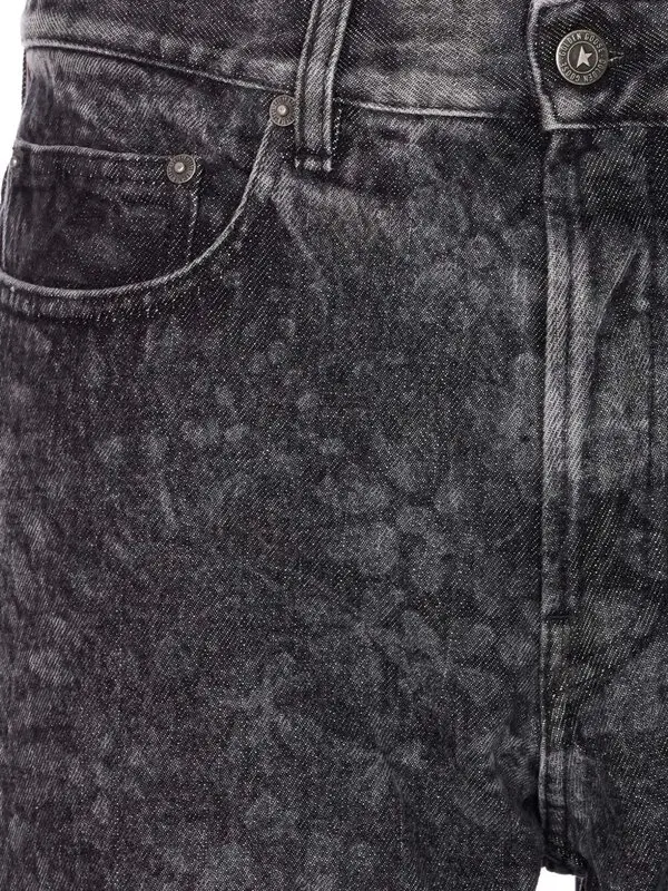 GOLDEN GOOSE Journey` Skate Jeans `all Over Laser Flowers - Multicolor