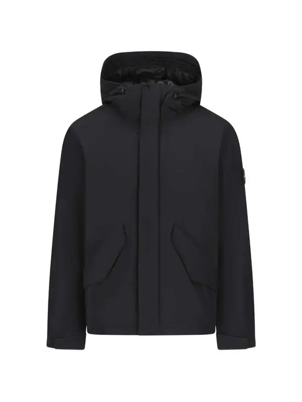 Stone Island Logo-patch Hooded Sweatshirt
