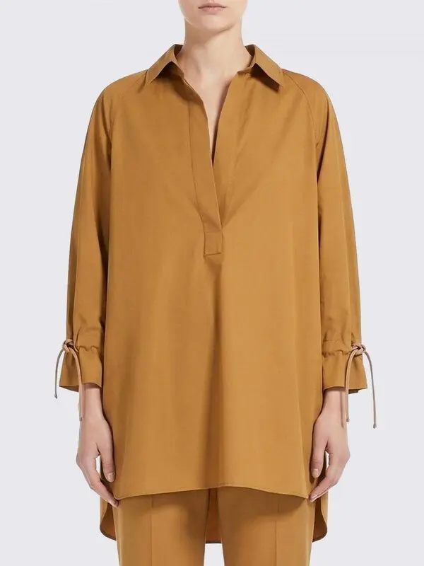 Max Mara Classic Poplin Shirt - Brown
