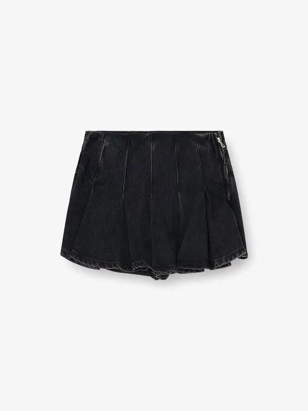 DIESEL® De-rox Pleated Denim Shorts