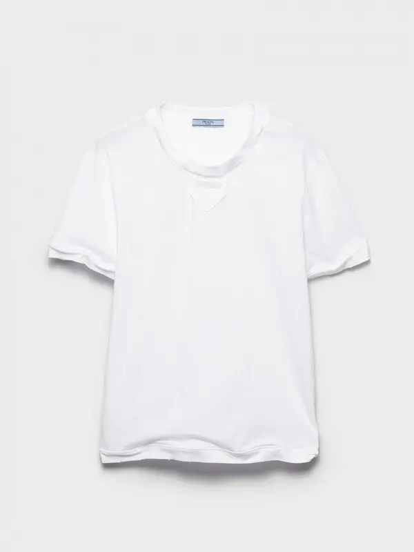 Prada Cotton Jersey T-shirt - White