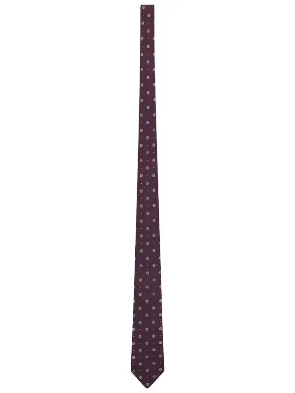 Saint Laurent Silk Jacquard Tie