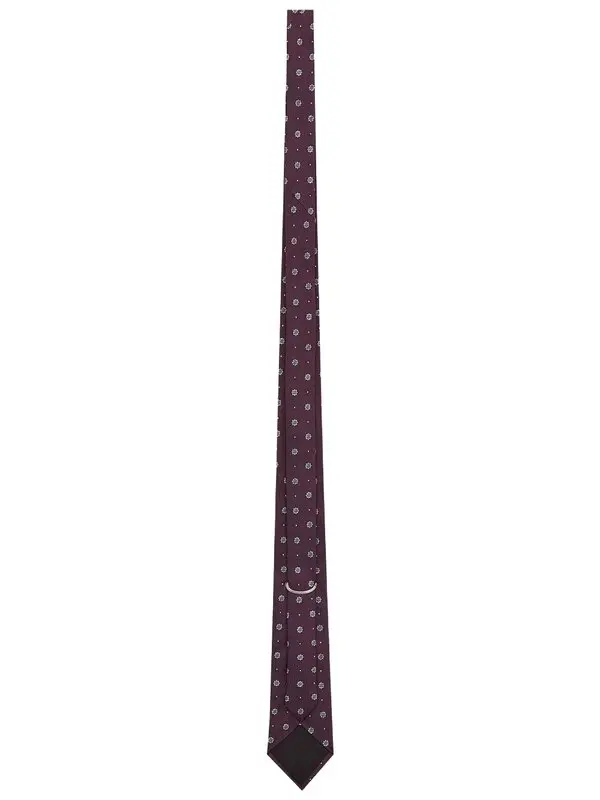 Saint Laurent Silk Jacquard Tie