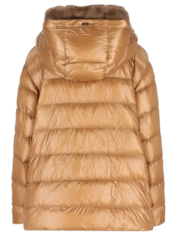 Herno Padded Zip Down Jacket - Brown