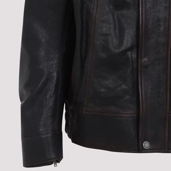 GOLDEN GOOSE Prince Nappa Leather Bomber Jacket