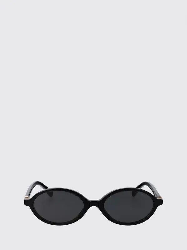 Miu Miu Oval Sunglasses - Black
